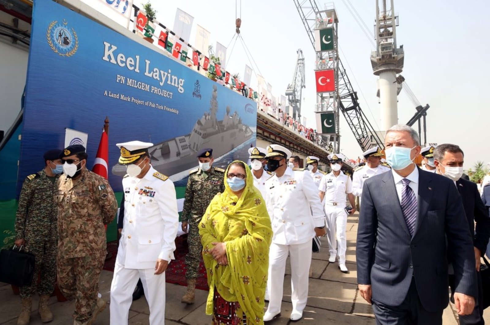 Prime Minister Shehbaz Sharif and Turkish Vice President launch naval ...
