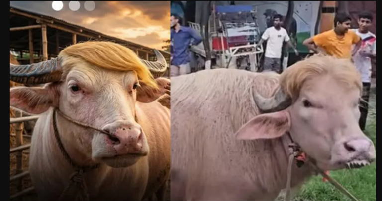 Giant 700kg Buffalo Nicknamed "Donald Trump" Goes Viral Ahead of Eid ...
